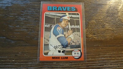 1975 TOPPS # 154 MIKE LUM BASEBALL CARD | eBay