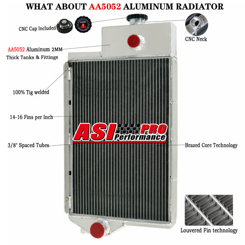 4-Row Radiator fits John Deere 1520 1830 2030 480 2120 2130 AR65715 ...