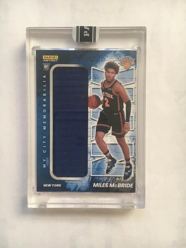 2021-22 PANINI NBA INSTANT ROOKIE MY CITY SOCK RELIC RC MILES McBRIDE ...