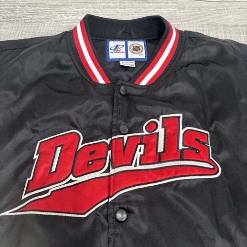 Vtg Rare NHL New Jersey Devils Logo Athletics Bomber Jacket Men’s XL | eBay