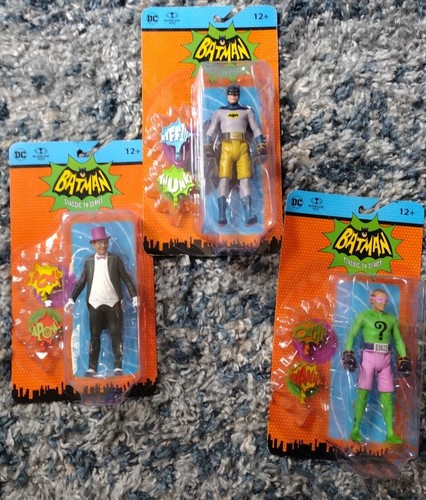 Batman/Riddler/Penguin figures-SET of 3 Brand New, McFarlane DC Retro ...