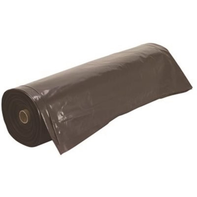 10 Ft. W X 25 Ft. L 3 Mil Black Plastic Sheeting Roll All Weather ...