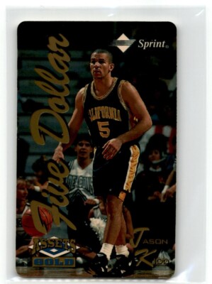 JASON KIDD 1995 Classic Assets Sprint Phone Cards $5 GOLD /5000 | eBay