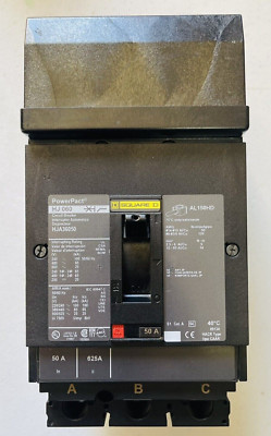 HJA36050 Square D Circuit Breaker I-Line 50A 600V 3P New in box Free 2 ...
