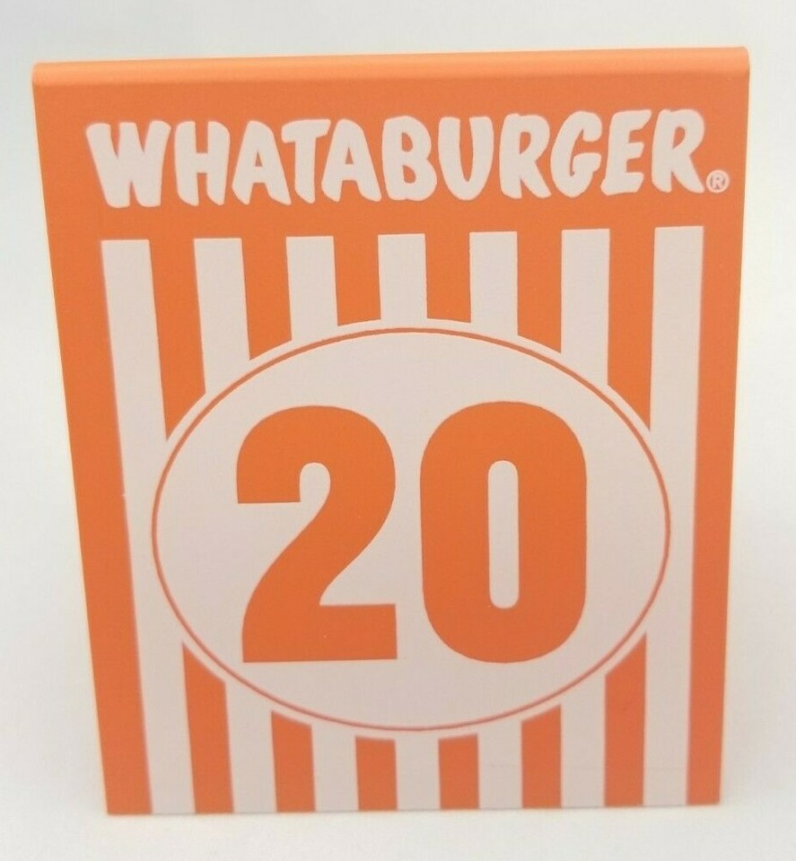 Individual WHATABURGER Restaurant Table Tent Numbers - Discontinued ...