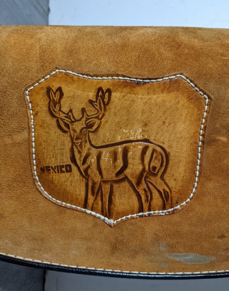 Vintage Soft Suede Leather Rifle Gun Shotgun Carry Case - Deer Western ...