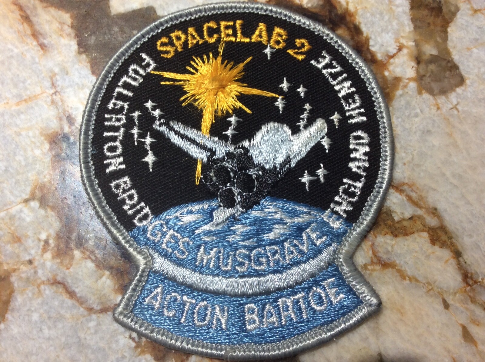 NASA Spacelab 2 Patch Fullerton Bridges Musgrave England Acton Bartoe ...