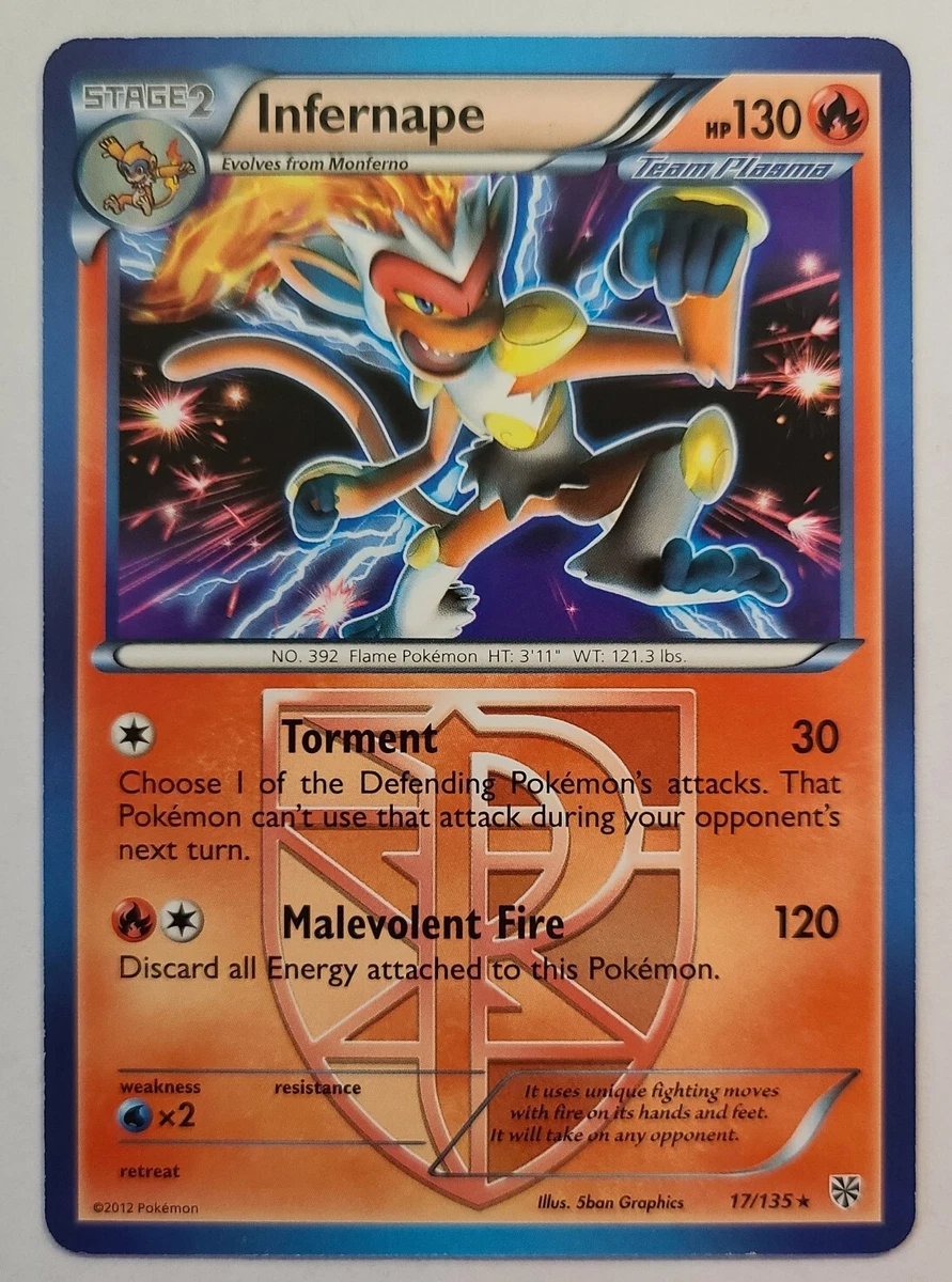 Pokemon Team Plasma Infernape Cards