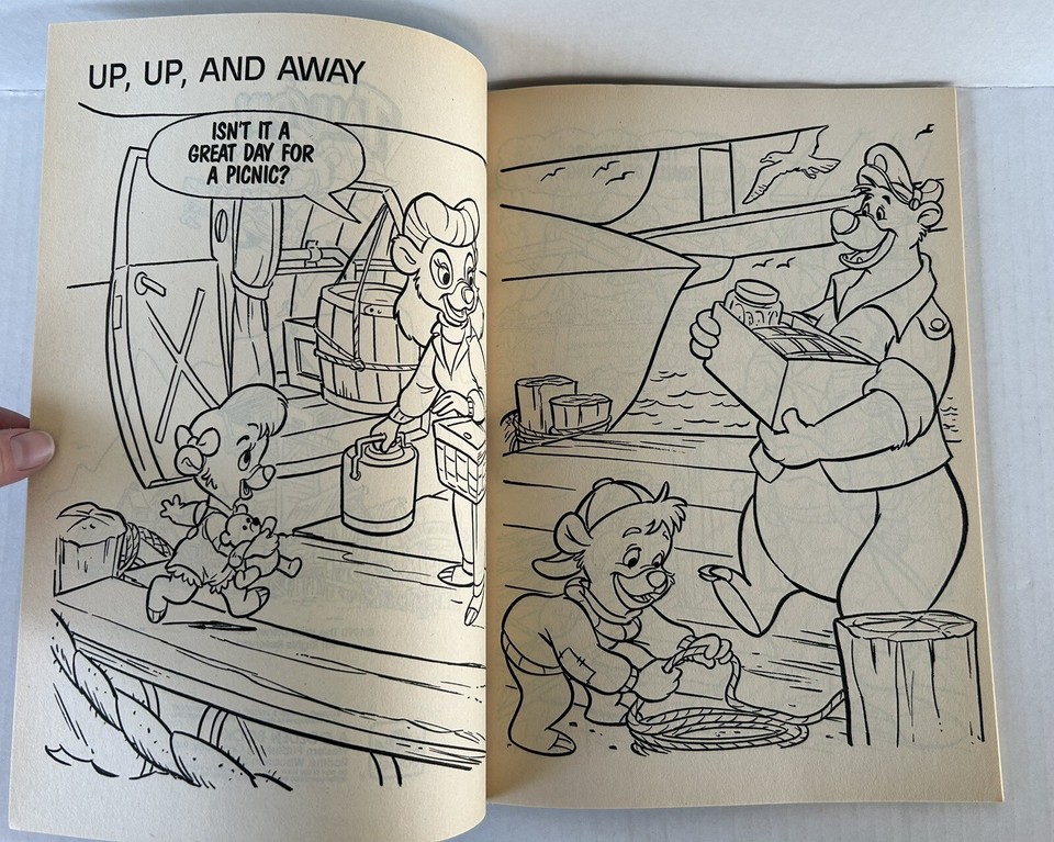 Vintage Disney's Tale Spin Coloring Book 1990 Golden Books New Unused ...