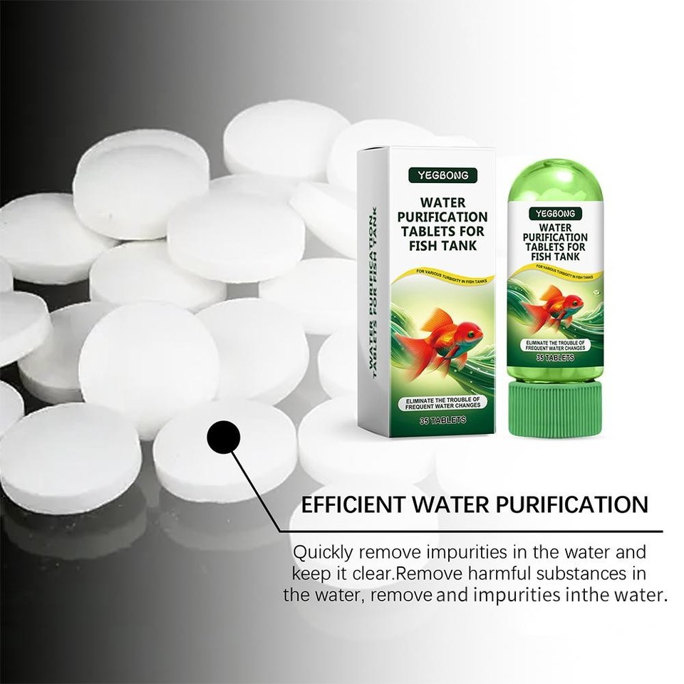 Fish Tank Water Purification Tablets,Powerful Aquarium Water ...