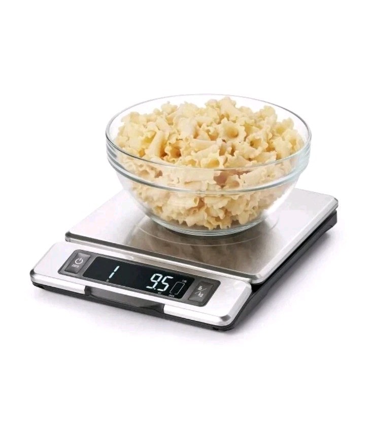 OXO Good Grips 11 lb Stainless Steel Food Scale with Pull out Display ...