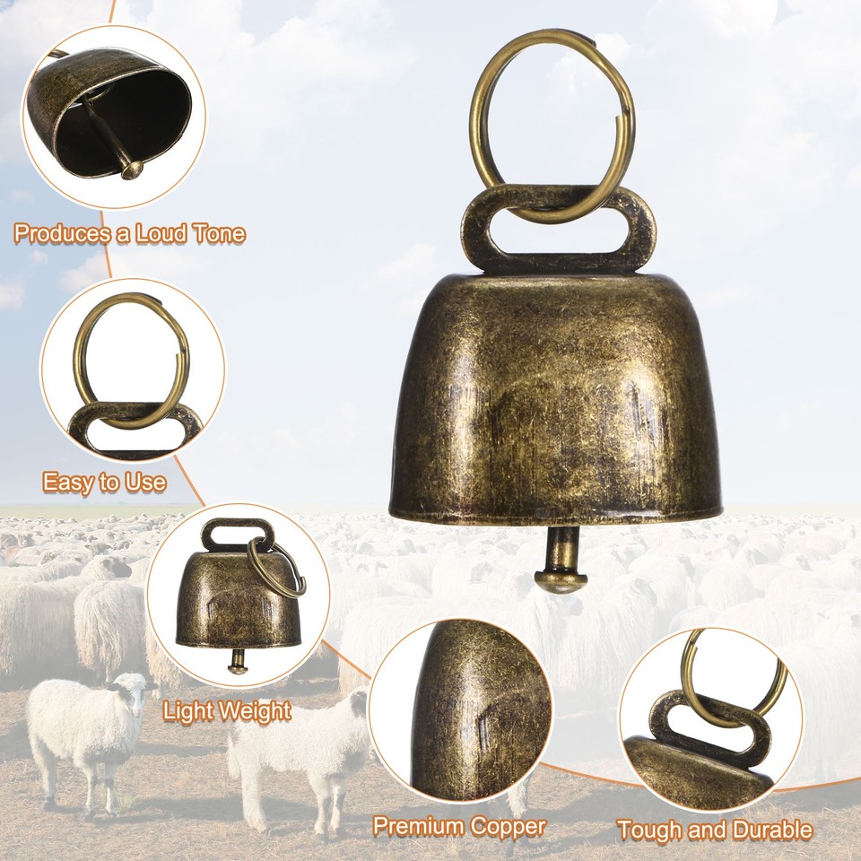 3-Pack Reflective Goat Collars with Bells, 13.8"-20.5" [Black, Dark ...