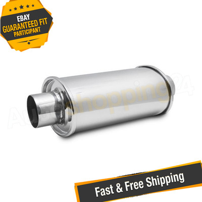 Vibrant Performance 1141 Ultra Quiet Design 304 SS Oval Silver Exhaust ...
