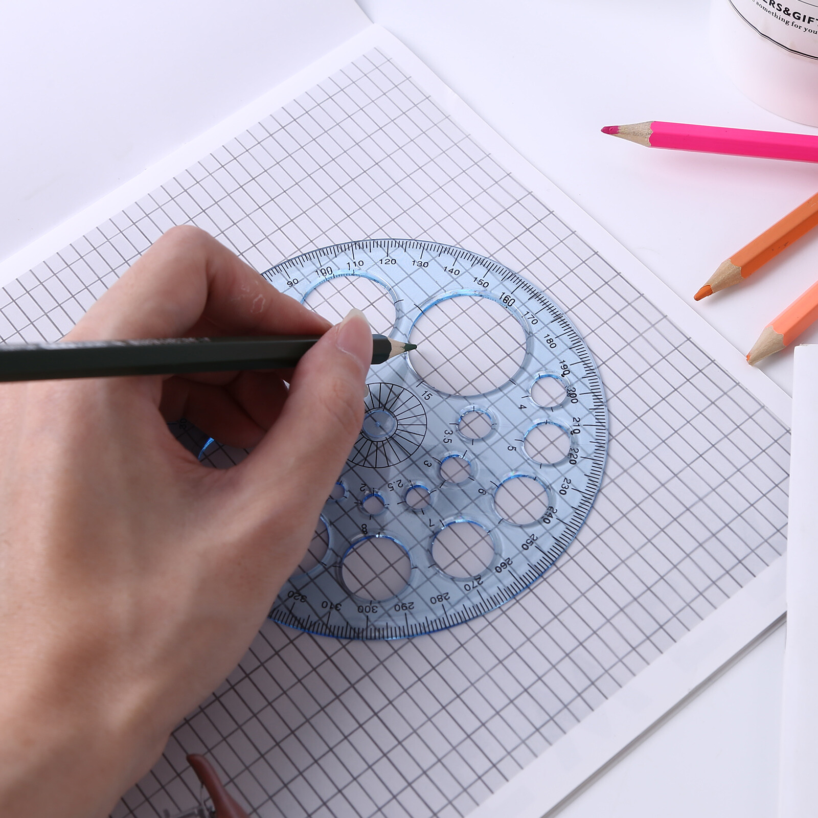 Geometric Template Multifunction Ruler for Office School Home Building ...