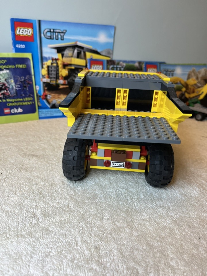 LEGO City 4203 Excavator Transport + Set 4202 Mining Truck Complete w ...