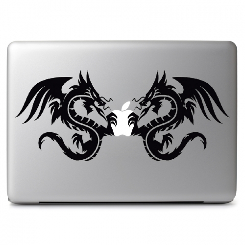 Cute Two Dragon for Apple Macbook Air/Pro Laptop Vinyl Die Cut Decal ...
