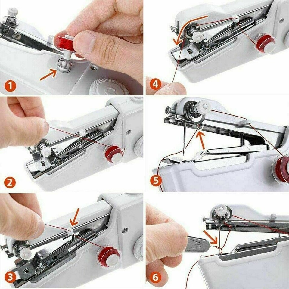 Mini Portable Smart Electric Tailor Stitch Hand-held Sewing Machine ...