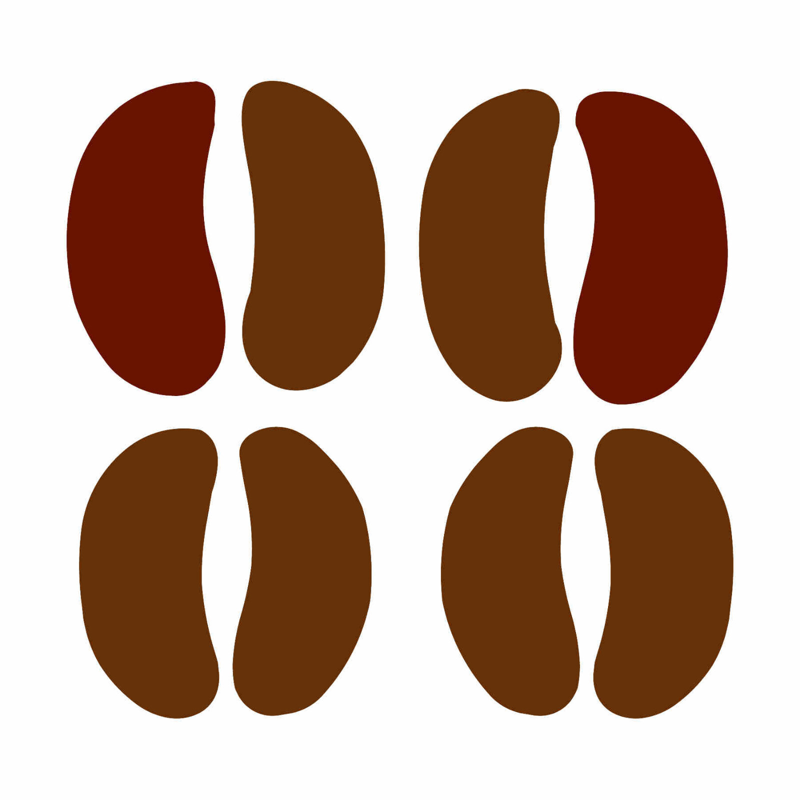 bison track / footprint sticker / buffalo hoof print decal | eBay