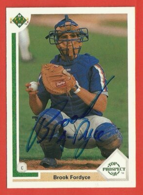 BROOK FORDYCE - 1991 Upper Deck #64 RC *Signed Autograph* New York Mets ...