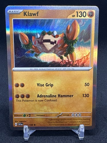 Klawf 122/198 Holo Rare Pokemon Card Scarlet and Violet NM/MINT | eBay