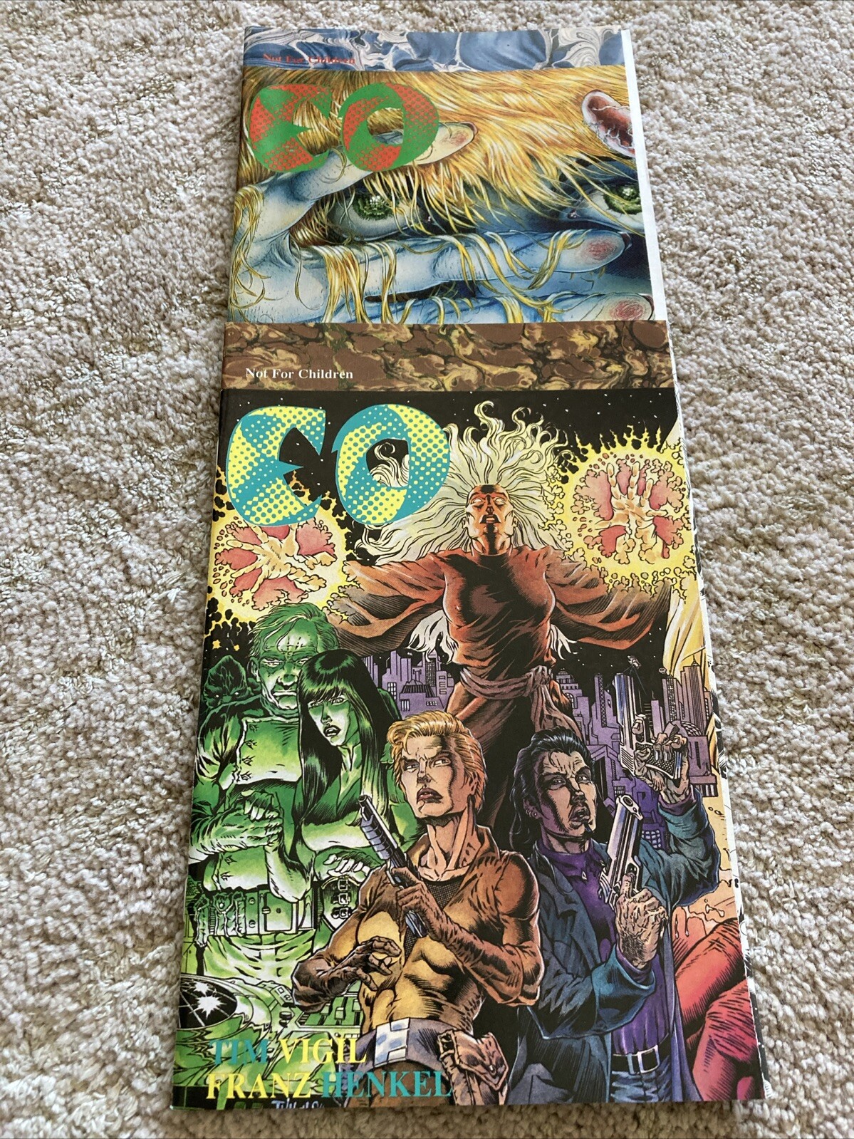 EO Full Run REBEL STUDIOS Horror Comic Set 1 2 Tim Vigil Gatefold 1992 ...