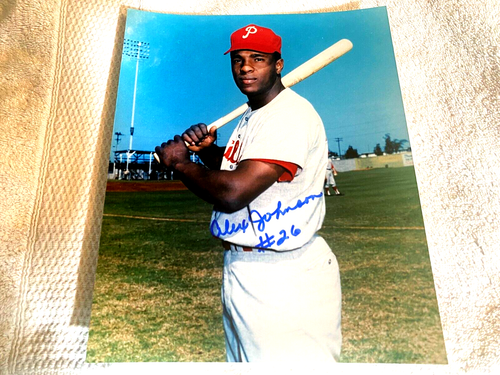 ALEX JOHNSON Signed (8x10) Cardinals, Angels, Phillies Photo | eBay