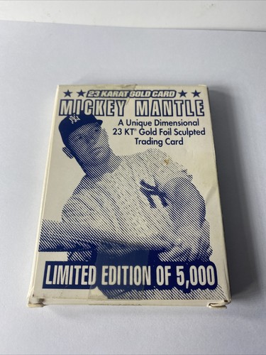 1997 BLEACHER MICKEY MANTLE 23 KARAT GOLD STAMPED MVP CARD 4285/5000 | eBay