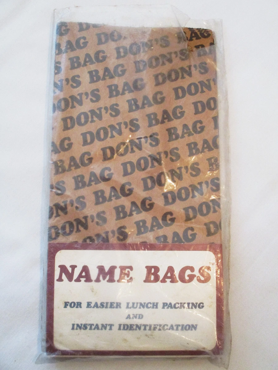 Paper Lunch Bag Name