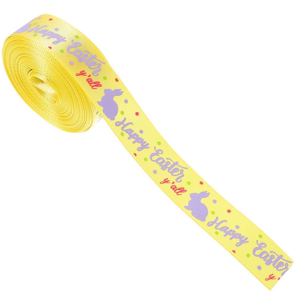 1 Roll Easter Ribbon Craft Ribbon Gift Box Package Ribbon for Gift ...