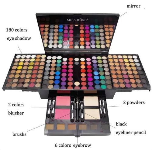 180 Colors Eyes Shadow Blush Set Personalized Piano-Shaped Makeup ...