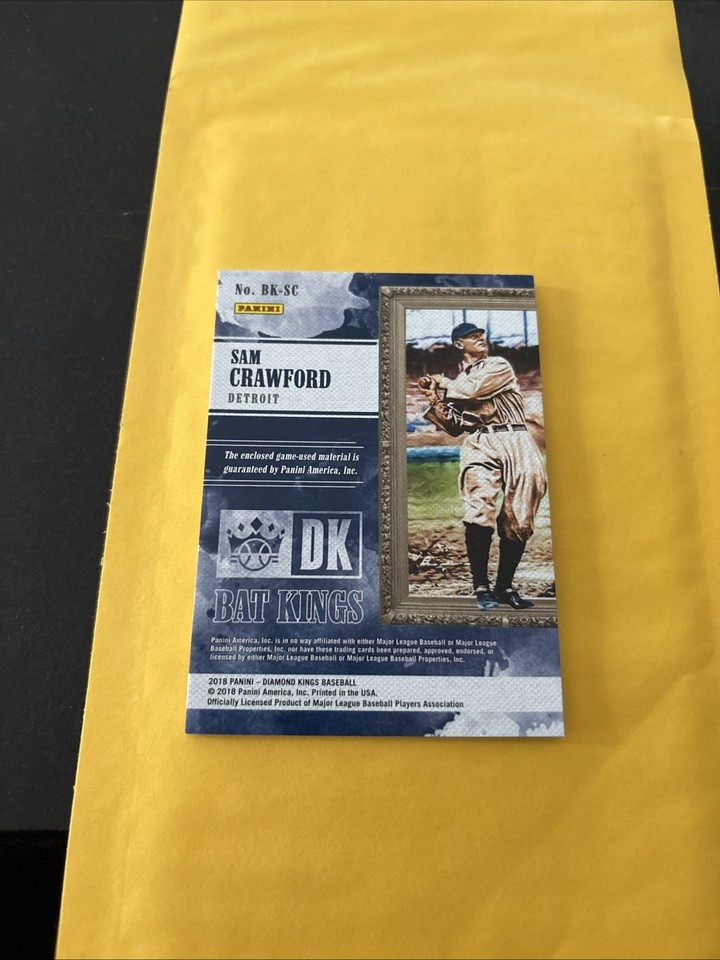 2018 Bat Kings HOF Sam Crawford Relic | eBay