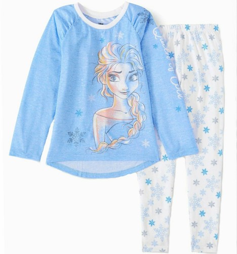 DISNEY Frozen Elsa Pajamas Size 4-5 XS Girls 2 Piece Sleepwear Set New ...
