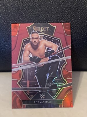 2023 PANINI SELECT WWE ROB VAN DAM #180 PREMIER LEVEL MAROON PRIZM SP ...