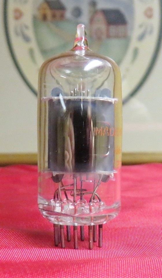 Vintage RCA 12AU7A PLATINUM GRADE Clear Top Preamp Tube 100% NOS = 5814 ...
