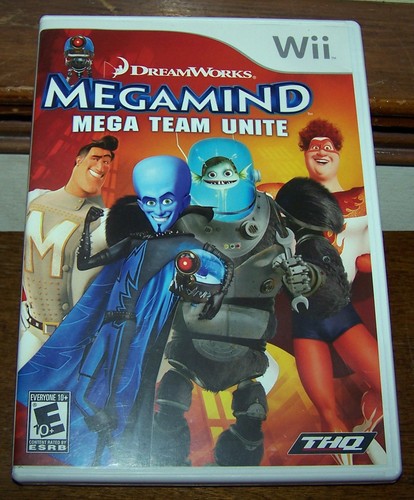 Wii DreamWorks Game - MEGAMIND MEGA TEAM UNITE - w/Manual - Rated E 10 ...