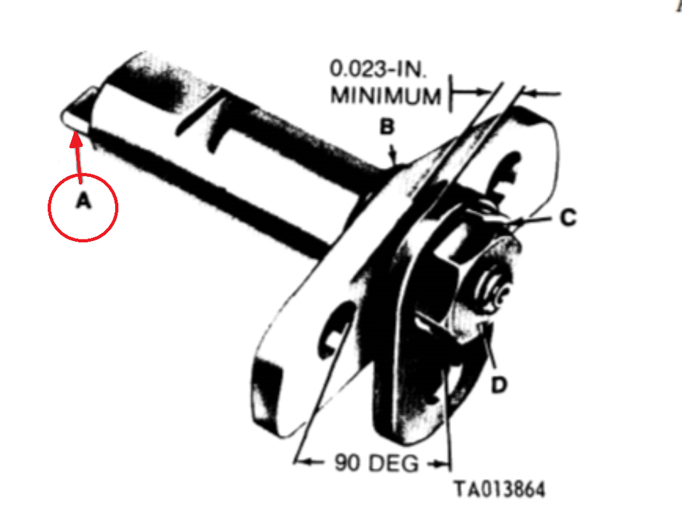 M35A2 M54A2 THROTTLE PIN FOR FUEL CUT OFF SHAFT ASSEMBLY FOR MULTIFUEL ...