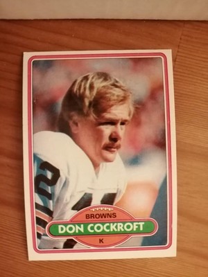 DON COCKROFT 1980 Topps Football #89 FREE SHIPPING | eBay