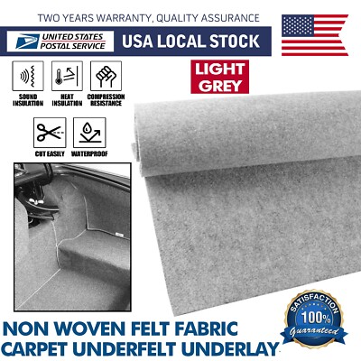 Automotive Carpet underlay Padding Light Gray 40"wide 80"Length (free ...