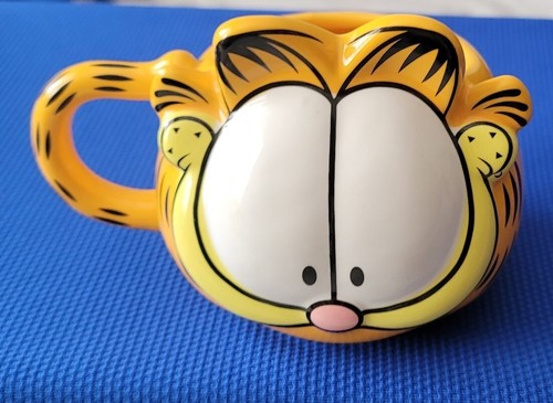 Garfield 3D Face Ceramic Mug Cartoon Orange Color 2024 Paws | eBay