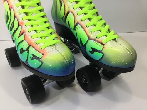 Vintage Custom Riedell Hand Painted Roller Skates Size 8 Airbrush ...
