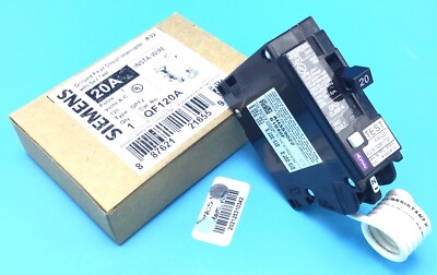 New Circuit Breaker Siemens QF120 QF120A 20 Amp 1 Pole 120V 10kA GFCI ...