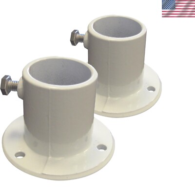 Easy-Install Aluminum Pool Ladder Flanges - Pair for Safety & Stability ...