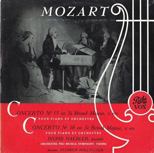 MOZART Piano Concertos K.450 456 HAEBLER HOLLREISER Vox PL-8300 1953 ...