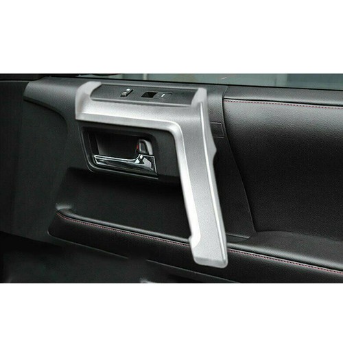 Fit for Toyota 4Runner 2010-21 Silver Inner Door Armrest Handle Cover ...