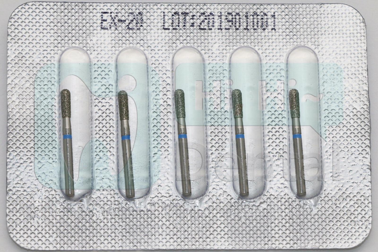 25Pcs Dental Diamond Burs FG Long Pear 830L/018M EX-20 Standard Grit ...