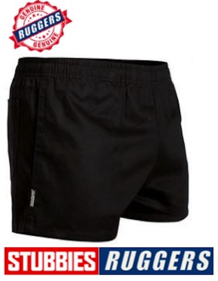 *GENUINE* STUBBIES RUGGERS ELASTIC WAIST DRILL MENS WORK SHORTS ...