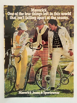 Maverick Jeans & Sportswear Blue Bell Inc. Vintage 1975 Print Ad | eBay