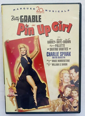 Pin Up Girl (DVD, 1944, w/ Lobby Cards & Insert) Betty Grable ...