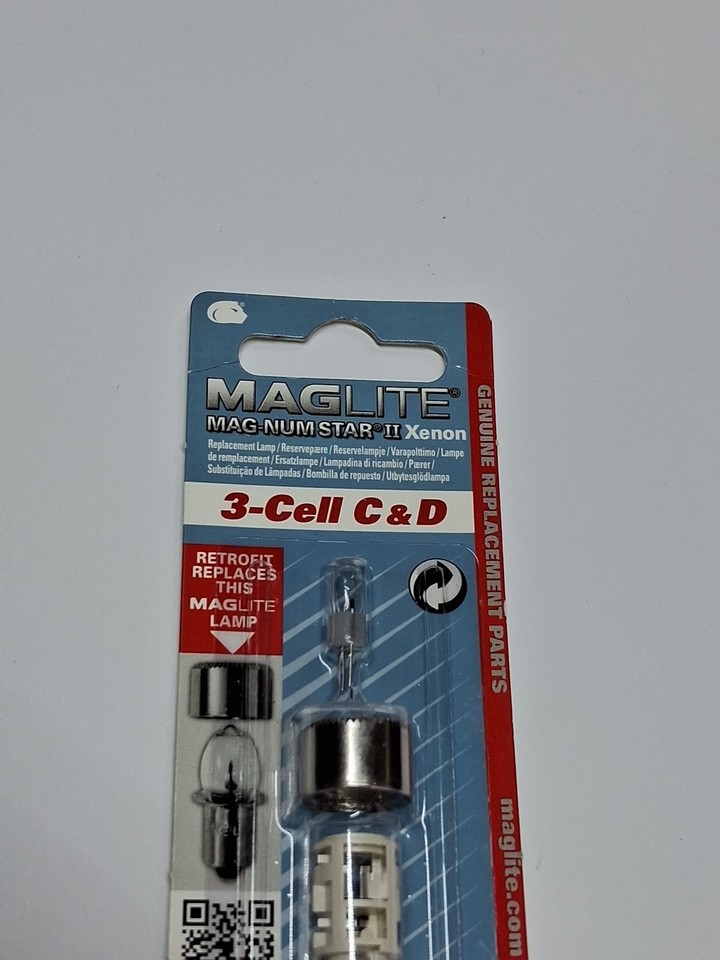 Maglite 3 Cell C & D Replacement Maglight Bulb MAG-NUM Star II Xenon ...