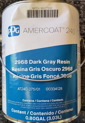 PPG Amercoat 240 Dark Gray Resin 2968 AT240-275/01 00334128 0.80 Gal | PPG